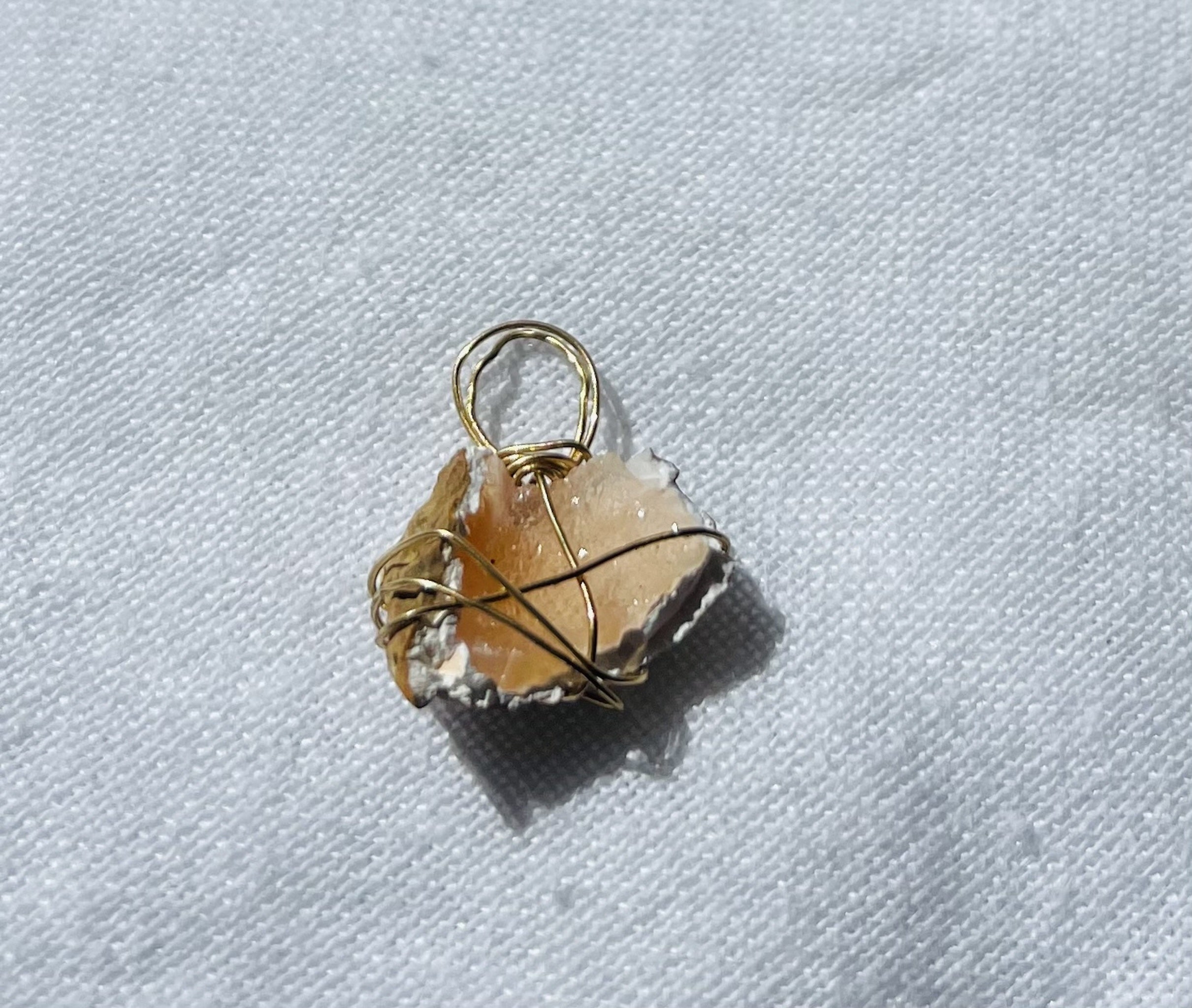 Peachy Sparkle Pendant – A Rare and Vibrant Treasure - Vibrant Australian Jewellery – Wise Rocks